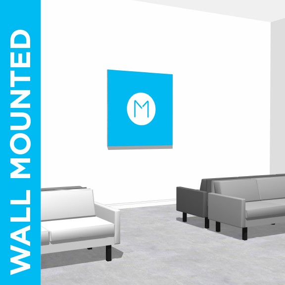 72x72 - Optium Fabric Frame - Wall Mounted - S/S - Design Services